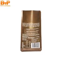 China Stand Up Pouch Coffee Tea Custom Flat Bottom Mylar Food Packaging Resealable Doypack Bag for sale