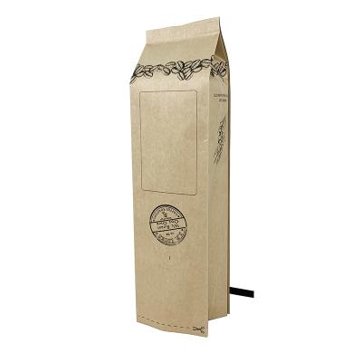 China Side Gusset Coffee Packaging Bags Custom Printed 500g Mylar Resealable Durable Back Seal for sale