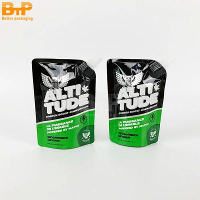 China Stand Up Spout Liquid Doypack Mylar Plastic Drink Juice Pouch Resealable Custom Printed for sale