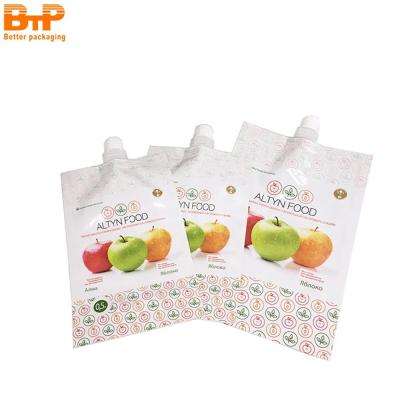 China Drinks Liquid Spouted Pouch Mylar Plastic Packaging Juice Stand Up Doypack Custom Printed for sale