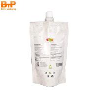 China Drinks Liquid Spouted Pouch Mylar Plastic Packaging Juice Stand Up Doypack Custom Printed for sale