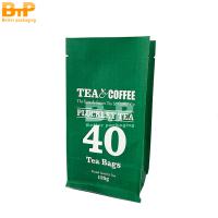 China Aluminum Foil Coffee Packaging Bags Custom Mylar Flat Bottom Pouch Resealable Tea Food for sale