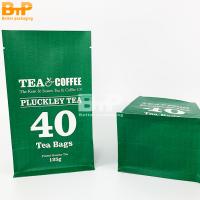 China Aluminum Foil Coffee Packaging Bags Custom Mylar Flat Bottom Pouch Resealable Tea Food for sale