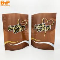 China Cookie Snack Food Packaging Stand Up Pouch Mylar Bag Custom Printed Resealable Coffee for sale