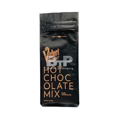 China Smell Proof Coffee Packaging Bags Custom Printed Chocolate Mylar Flat Bottom Aluminum Foil for sale