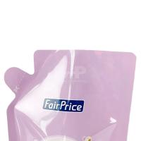 China Laundry Detergent Packaging Liquid Spout Stand Up Pouch Plastic Durable Custom Printed for sale