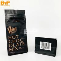 China Smell Proof Coffee Packaging Bags Custom Printed Chocolate Mylar Flat Bottom Aluminum Foil for sale
