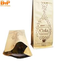 China Kraft Paper Aluminum Coffee Zipper Food Packaging Bag Mylar Custom Printed Resealable for sale