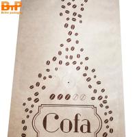 China Kraft Paper Aluminum Coffee Zipper Food Packaging Bag Mylar Custom Printed Resealable for sale