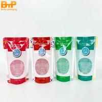 China Custom Size Sauce Juice Spouted Pouch Mylar Doypack Plastic Food Packaging for sale