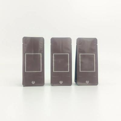 China Flat Bottom Tea Packaging Bags Stand Up Plastic Food Packaging Bag Custom Brand for sale
