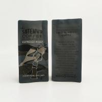 China Foil Valve Coffee Packaging Bags Custom Coffee Beans Flat Bottom Plastic Resealable Zipper for sale