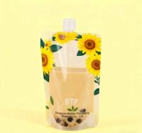 China Shape Juice Liquid Drink Mylar Packaging Stand Up Spout Pouch Resealable Custom Printed for sale
