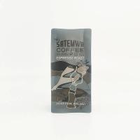 China Foil Valve Coffee Packaging Bags Custom Coffee Beans Flat Bottom Plastic Resealable Zipper for sale