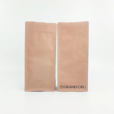 China Aluminum Foil Coffee Packaging Bags Custom Valve Coffee Beans Ziplock Flat Bottom Plastic for sale