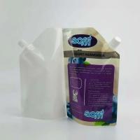 China Laundry Detergent Washing Packaging Nozzle Stand Up Spout Pouch Mylar Custom Printed 1L for sale