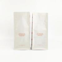 China Zipper One Way Valve Coffee Beans Flat Bottom Plastic Mylar Bag Custom Logo Resealable for sale