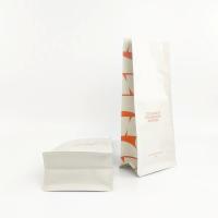 China Zipper One Way Valve Coffee Beans Flat Bottom Plastic Mylar Bag Custom Logo Resealable for sale