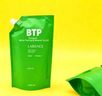 China Plastic Aluminum Beverage Juice Stand Up Spouted Pouch Mylar Digital Printed OEM Color for sale