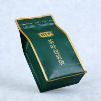 China Customized Material Tea Packaging Bags Ziplock Plastic DINP Free Flat Bottom Type for sale