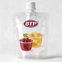 China Liquid Plastic Travel Bottle Spout Pouch 30ml Packaging Bag Resealable Custom Food Grade for sale