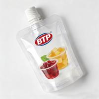 China Liquid Plastic Travel Bottle Spout Pouch 30ml Packaging Bag Resealable Custom Food Grade for sale