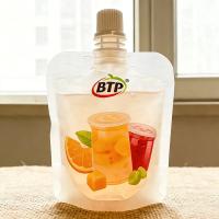 China Transparent Spouted Pouch 150ml 250ml Stand Up Liquid Packaging Bag OEM Printed for sale