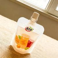 China Transparent Spouted Pouch 150ml 250ml Stand Up Liquid Packaging Bag OEM Printed for sale