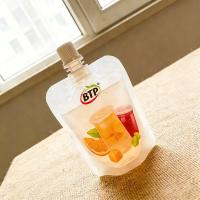 China Transparent Spouted Pouch 150ml 250ml Stand Up Liquid Packaging Bag OEM Printed for sale