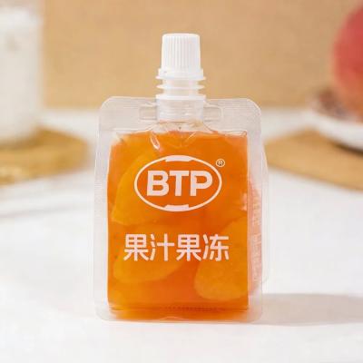 China Juice Stand Up Spout Pouch Leak Proof Resealable Transparent Beverage Bag Custom Printed for sale