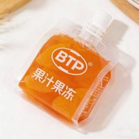 China Juice Stand Up Spout Pouch Leak Proof Resealable Transparent Beverage Bag Custom Printed for sale