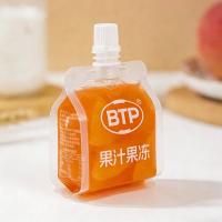 China Juice Stand Up Spout Pouch Leak Proof Resealable Transparent Beverage Bag Custom Printed for sale