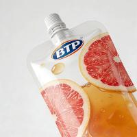 China Transparent Resealable Food Beverage Stand Up Spout Packaging Pouch Leak Proof OEM Size for sale