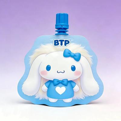 China Hang Hole Shaped Pouch Custom Logo Food Grade Plastic Spout Resealable Packaging for sale