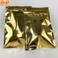 China Facial Mask Three Side Seal Bags Mylar Resealable Zipper Doypack High Barrier Packaging for sale