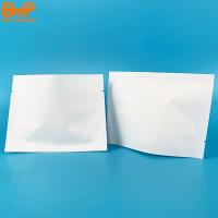 China White Kraft Paper Three Side Seal Bags Resealable Eco Friendly Biodegradable Packaging for sale