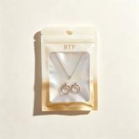 China Jewelry Earring Brooch Three Side Sealed Bag Resealable Doypack Mylar Plastic Packaging for sale