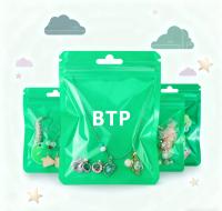 China Hang Hole Three Side Sealed Bag Digital Printed Resealable Doypack Mylar Plastic Packaging for sale