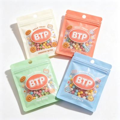 China Window Hang Hole Three Side Seal Bags Resealable Doypack Ziplock Mylar Plastic Packaging for sale