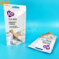 China Smell Proof Mask Packaging Bag Aluminum Mylar Tear Notch Resealable High Barrier Ziplock for sale