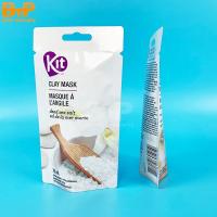 China Smell Proof Mask Packaging Bag Aluminum Mylar Tear Notch Resealable High Barrier Ziplock for sale