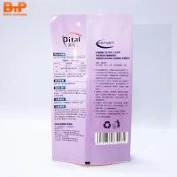 China Detergent Heavy Duty Quad Seal Bags Logo Printing Plastic Side Gusset Packaging for sale
