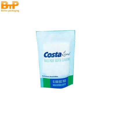 China Doypack Window Ziplock Bag Tear Notch Digital Printed Resealable Mylar Plastic Packaging for sale