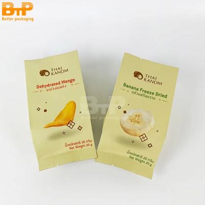 China Side Gusset Custom Back Seal Bags Resealable Doypack Aluminum Foil Dried Food Packaging for sale