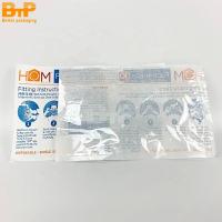 China Medical Mask Laminated Transparent Mylar Ziplock Bag Resealable Doypack Plastic Packaging for sale