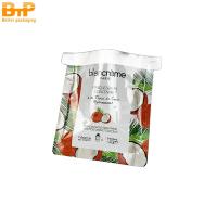 China Tear Notch Three Side Seal Bags Resealable Doypack Mylar Plastic Food Packaging Zipper for sale