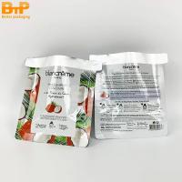 China Tear Notch Three Side Seal Bags Resealable Doypack Mylar Plastic Food Packaging Zipper for sale
