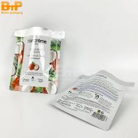 China Tear Notch Three Side Seal Bags Resealable Doypack Mylar Plastic Food Packaging Zipper for sale