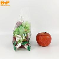 China Fruit Protection Packaging Bags Stand Up Pouch Resealable Zipper Closure with Air Holes for sale