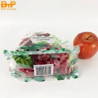 China Fruit Protection Packaging Bags Stand Up Pouch Resealable Zipper Closure with Air Holes for sale